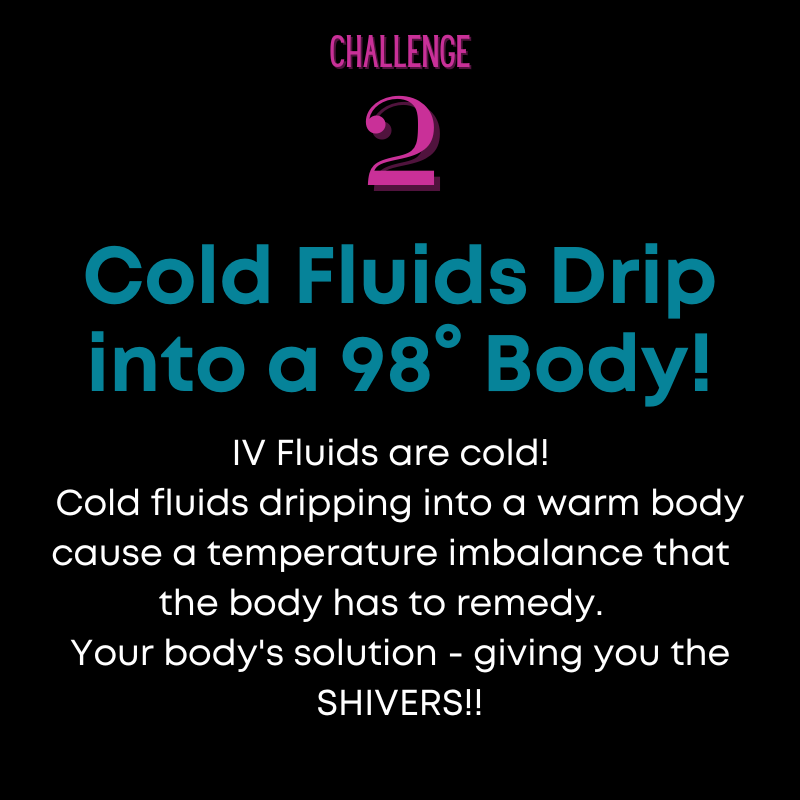 Stay warm during medical Infusions with the Patent Pending - IV Hoody!